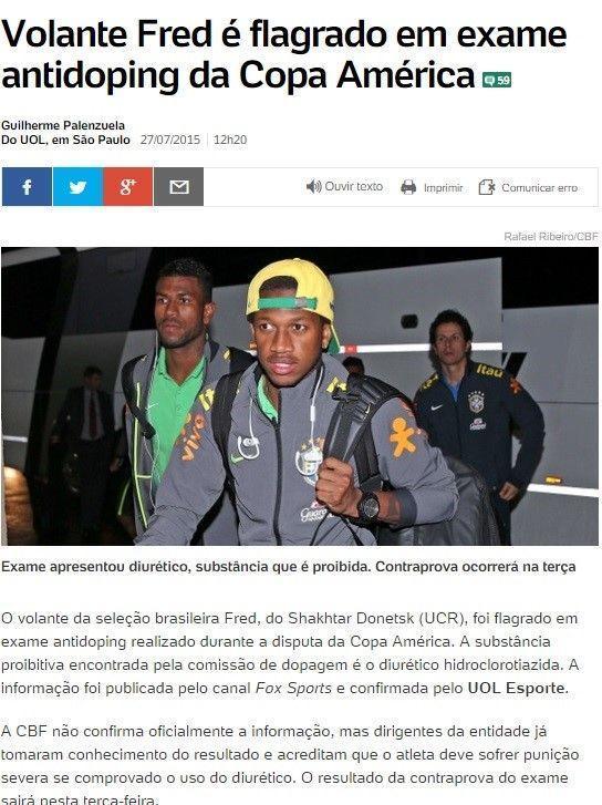 Shakhtarlı Fred doping testine yakalandı! - Futbol - Spor Haberleri