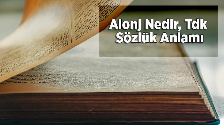 Alonj Nedir, Tdk Sözlük Anlamı Nedir? Alonj Ne İşe Yarar?