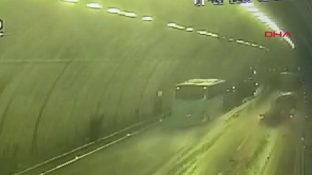 Bolu Dağı Tüneli’ndeki zincirleme trafik kazası kamerada - Haberler ...