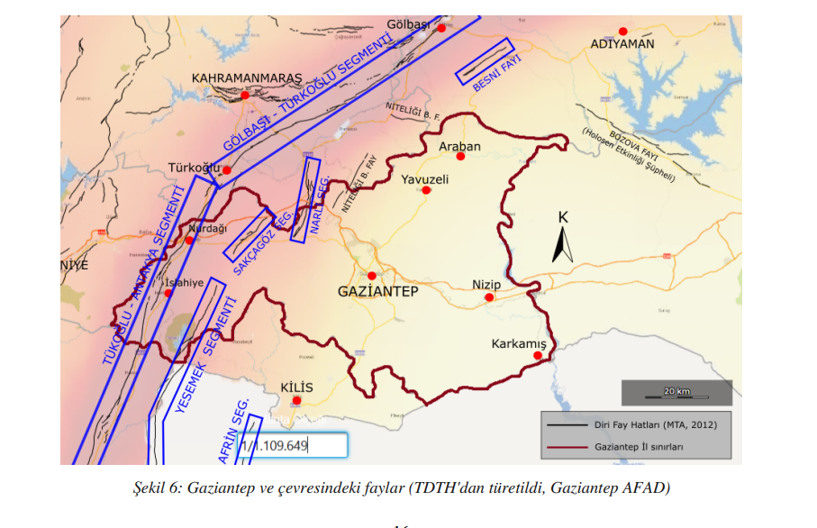 Gaziantep deprem haritası | Gaziantep deprem bölgesi mi, derecesi kaç?