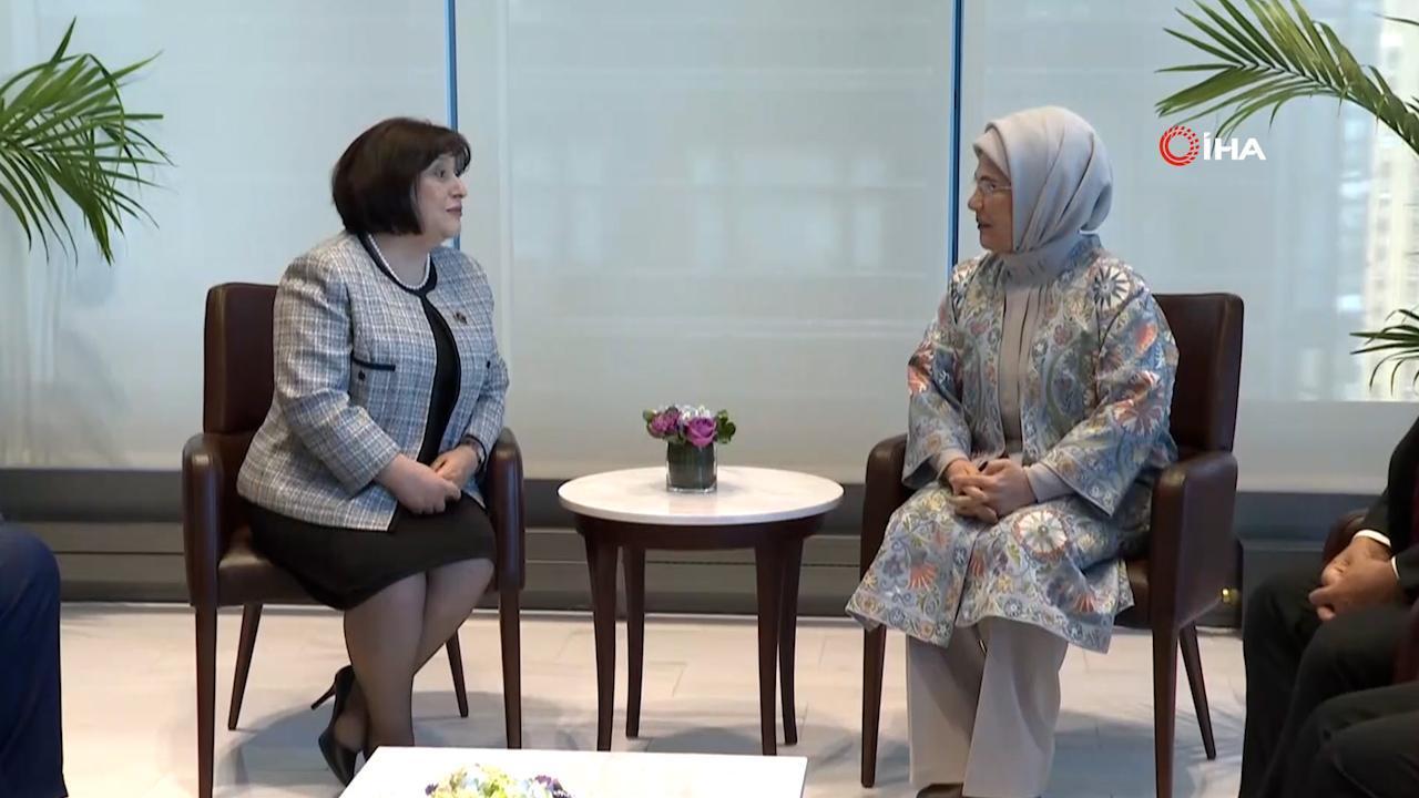 Emine Erdoğan, Azerbaycan Milli Meclis Başkanı ile görüştü - Haberler Haberleri