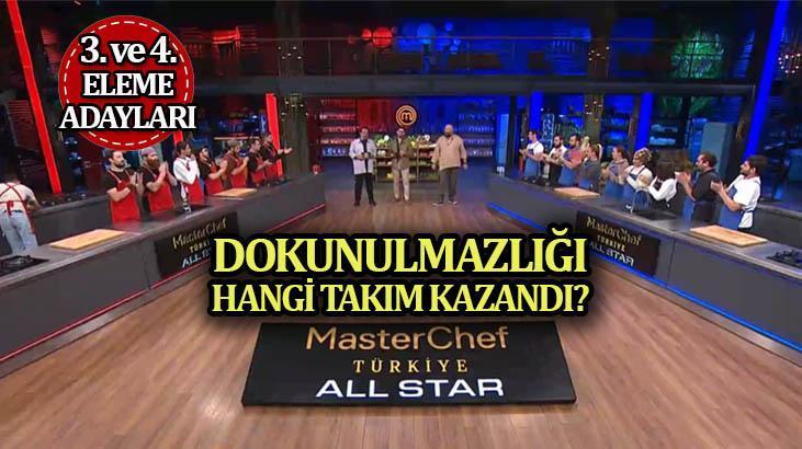 MASTERCHEF 3. ve 4. ELEME ADAYLARI: MasterChef All Star'da dokunulmazlığı hangi takım kazandı ...