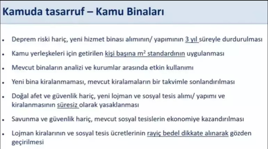KAMUDA TASARRUF PAKETİ MADDELERİ: Kamuda tasarruf paketi içeriğinde ...