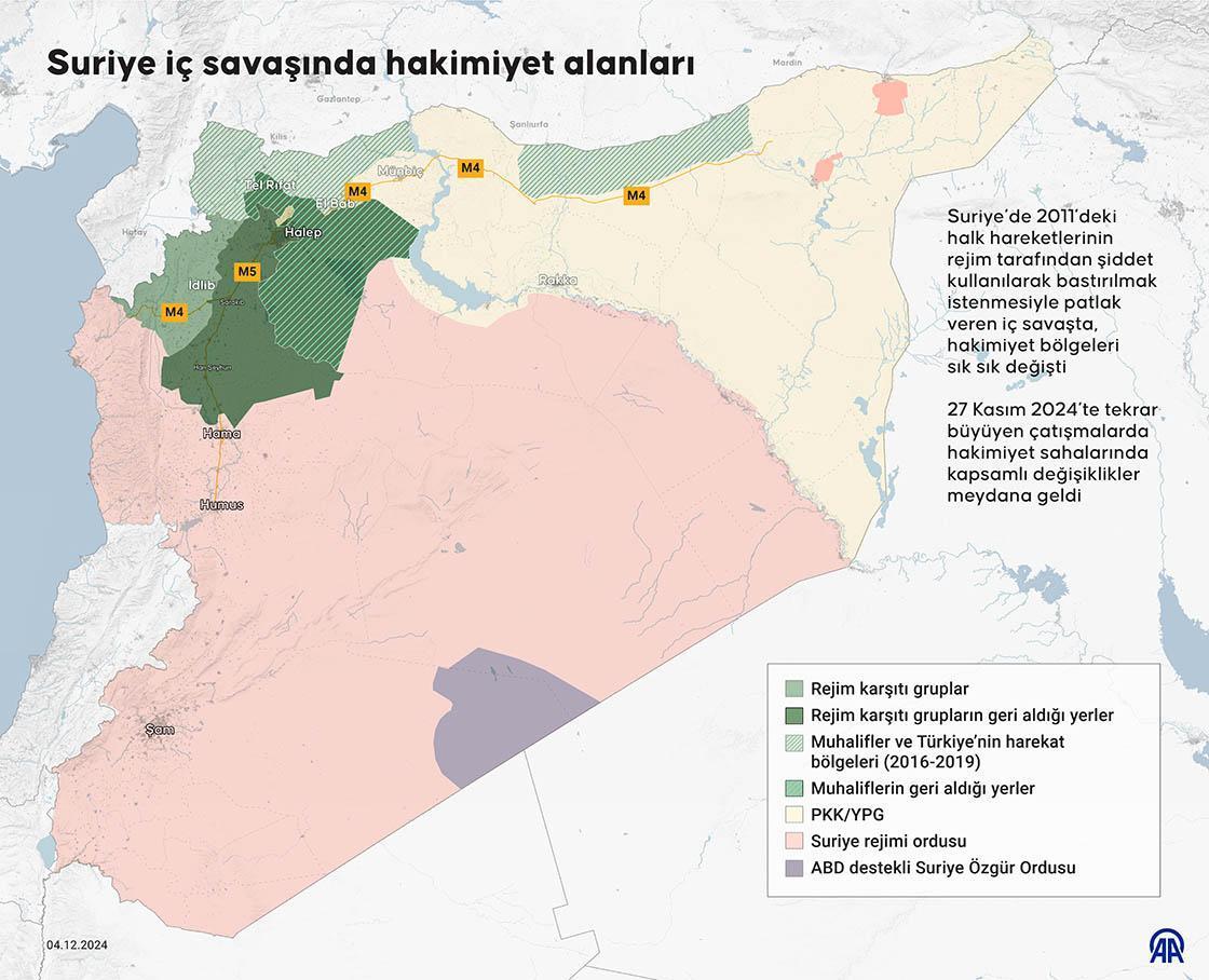 SURİYE SON DAKİKA GELİŞMELERİ BUGÜN: Suriye son durum haritası değişti! Suriye'de neler oluyor?