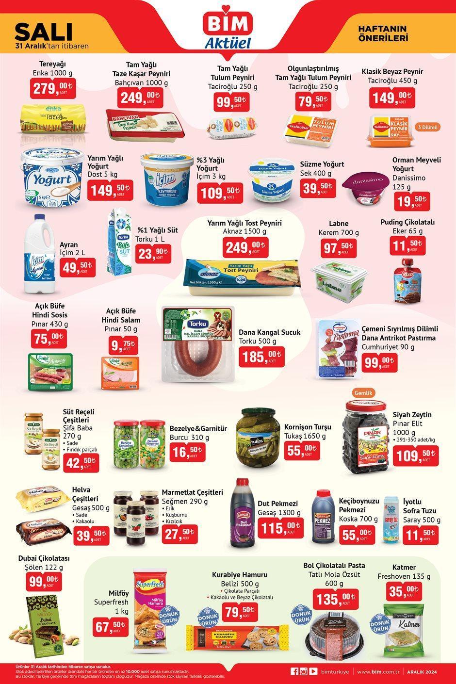 BİM AKTÜEL 31 Aralık- 3 Ocak 2025 KATALOĞU: Bu hafta yılın ilk BİM katalog indirimli ürünler ...