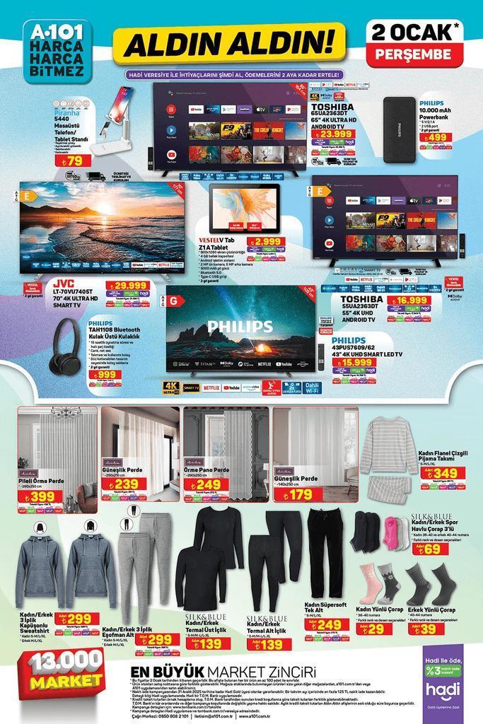 YILIN İLK A101 KATALOĞU SATIŞTA! A101 2 Ocak 2025 aktüel kataloğu: Bu ...