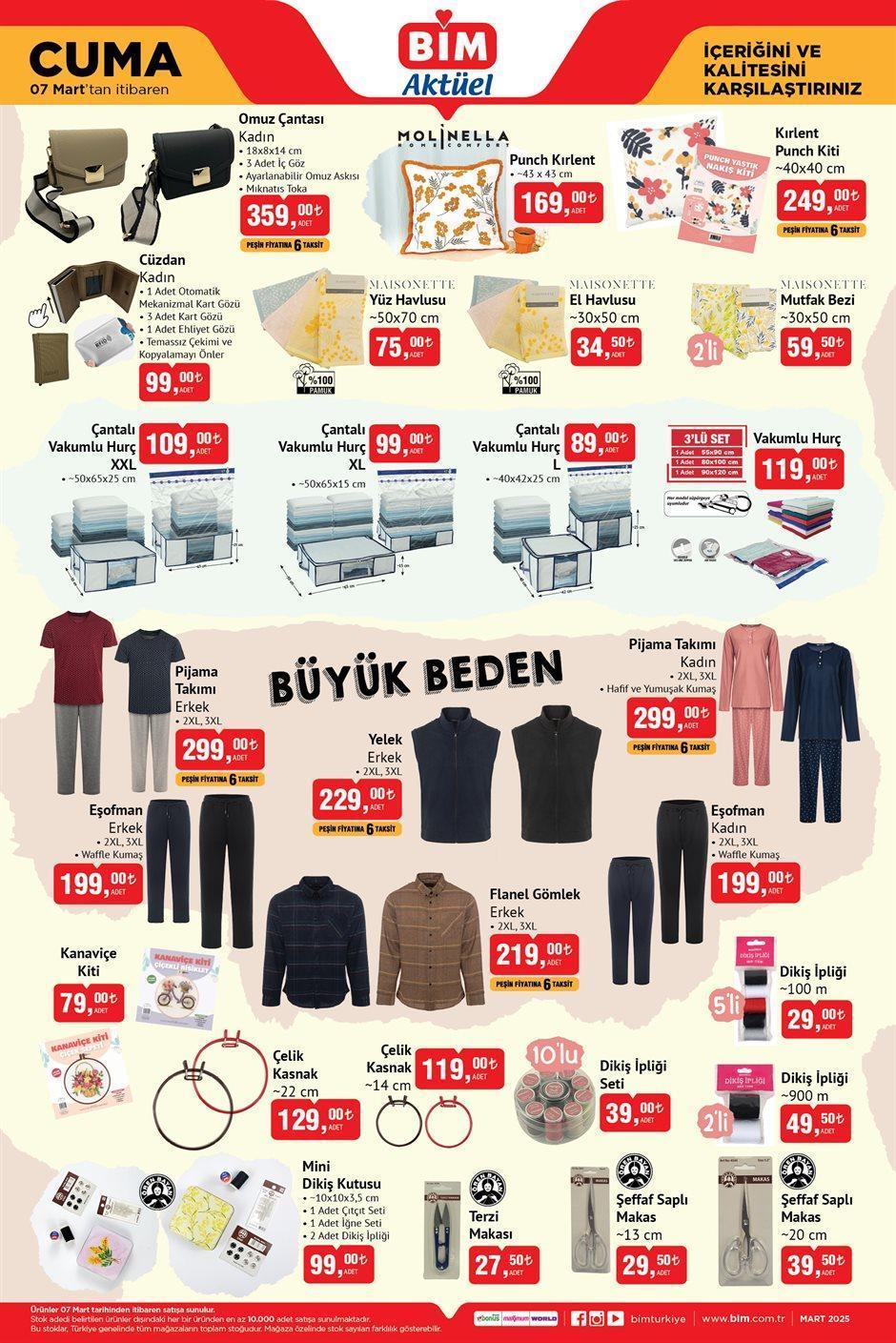 YEPYENİ BİM 7 MART CUMA İNDİRİM KATALOĞU 💥 BİM 7 Mart Cuma aktüel ...