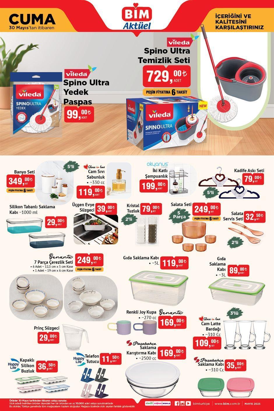 BİM MARKET 30 MAYIS AKTÜEL KATALOĞU SATIŞTA! 💥 BİM 30 Mayıs Cuma aktüel kataloğunda bu hafta ...