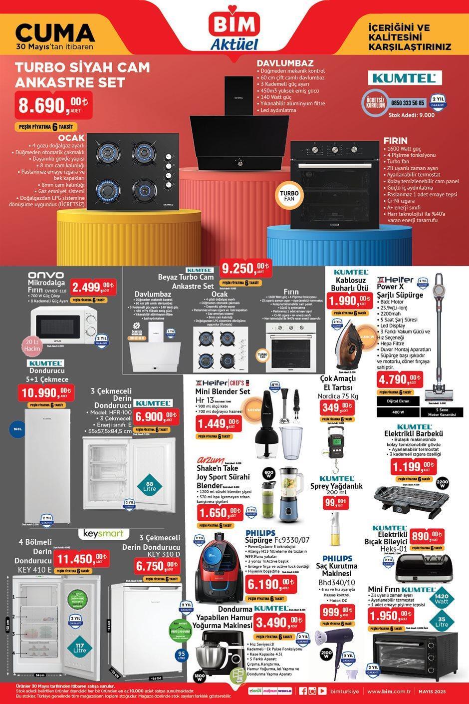 BİM MARKET 30 MAYIS AKTÜEL KATALOĞU SATIŞTA! 💥 BİM 30 Mayıs Cuma aktüel kataloğunda bu hafta ...