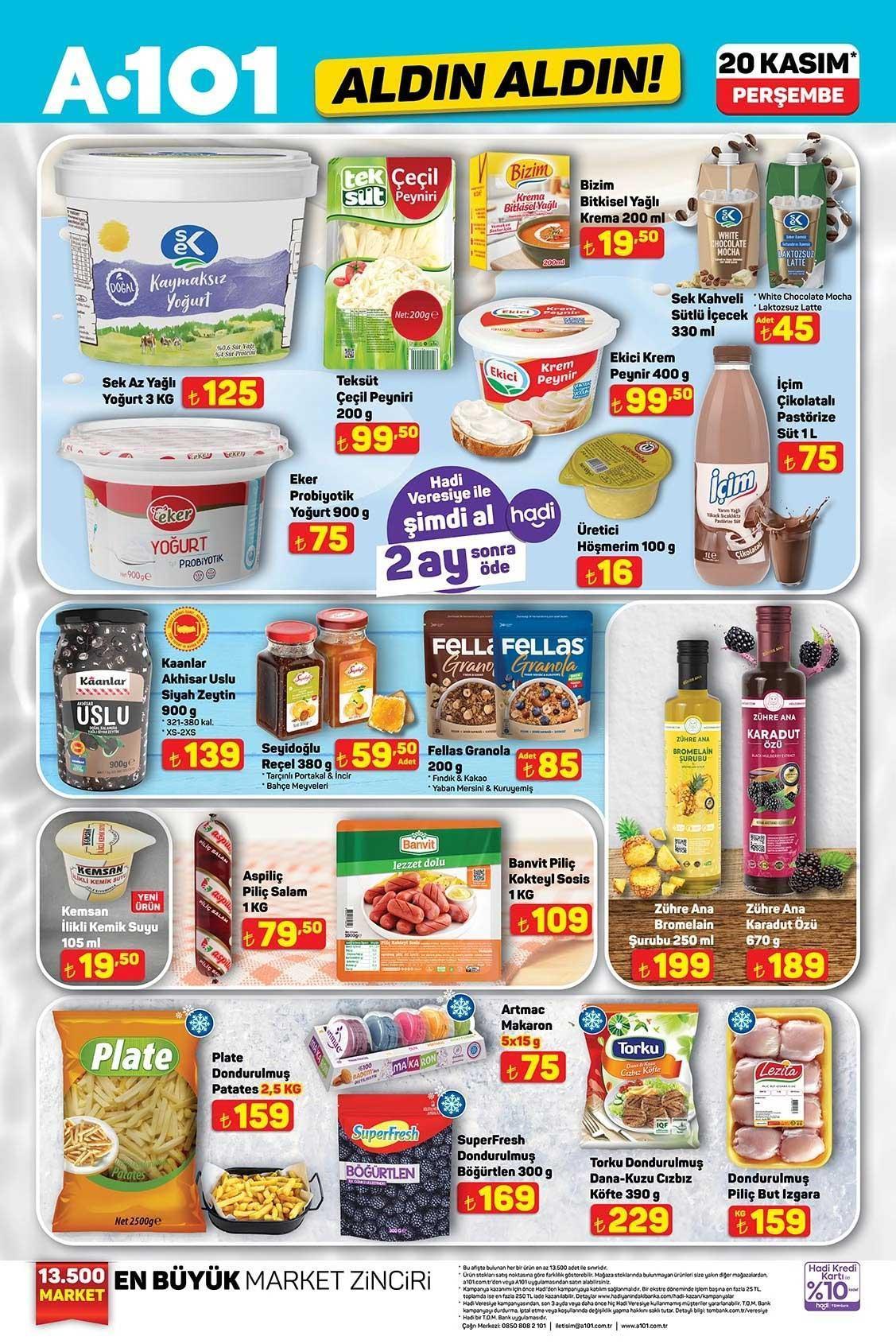 HAFTANIN SON A101 KATALOĞU SATIŞTA! 20 Kasım A101 Aldın Aldın aktüel ...