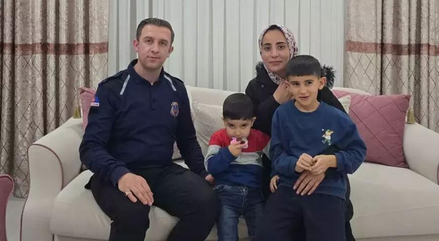 Kazada mahsur kalan anne ve iki çocuğa cezaevi personelinden yürek ...