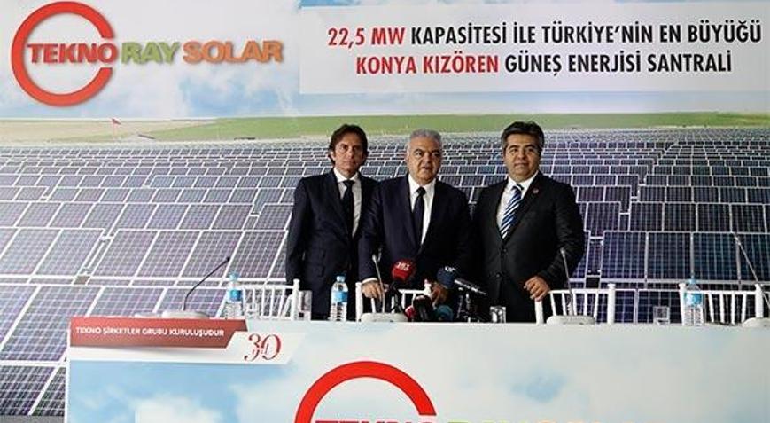 Türkiye'nin en büyük güneş enerjisi santrali Konya'da açıldı - Son ...