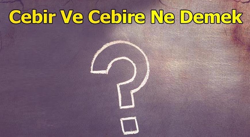 Cebir Ve Cebire Ne Demek? Tdk'da Cebir Kullanmak Ve Cebirsel ...