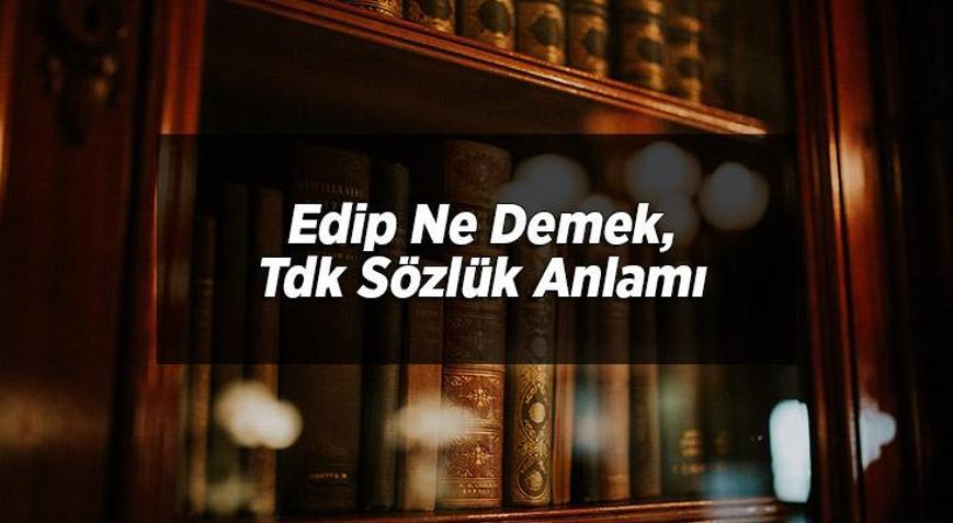 Edip Ne Demek, Tdk Sözlük Anlamı Nedir? Edip Kime Denir?