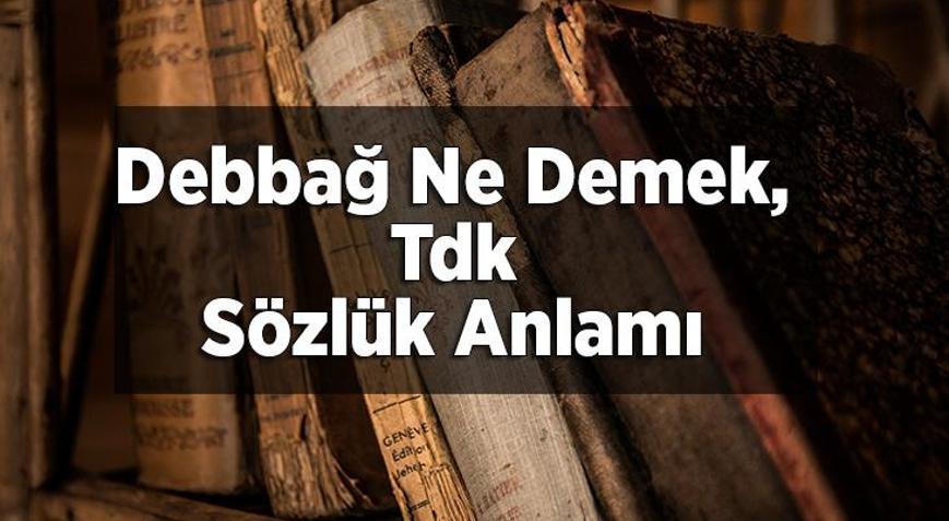 Debbağ Ne Demek, Tdk Sözlük Anlamı Nedir? Debbağ Kime Denir?
