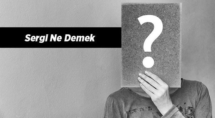 Sergi Ne Demek? Sergi Tdk Sözlük Anlamı Nedir?
