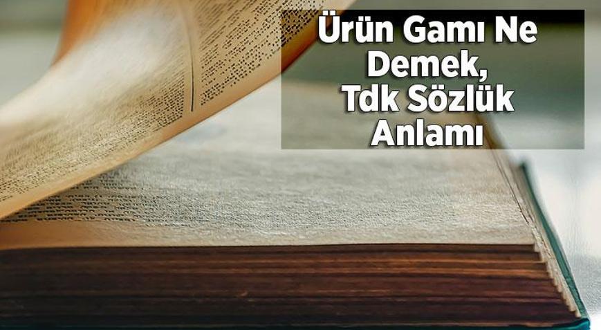 Ürün Gamı Ne Demek, Tdk Sözlük Anlamı Nedir?
