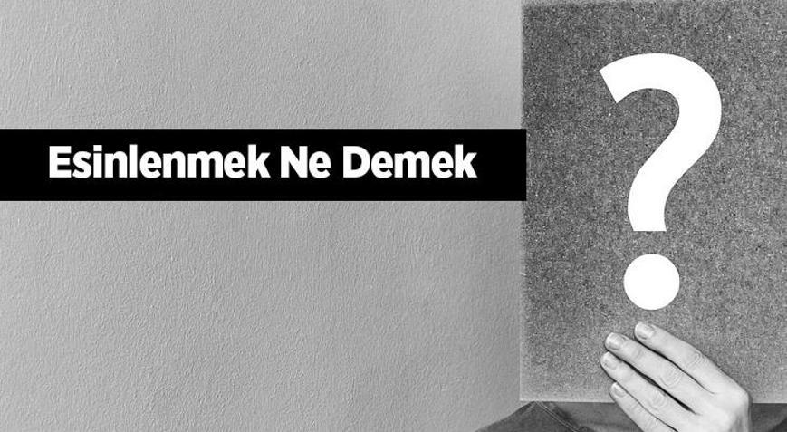 Esinlenmek Ne Demek? Esinlenmek Tdk Sözlük Anlamı Nedir?