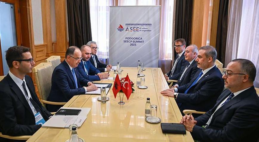 Bakan Fidan, Arnavutluk Cumhurbaşkanı Begaj ile görüştü - Son Dakika ...