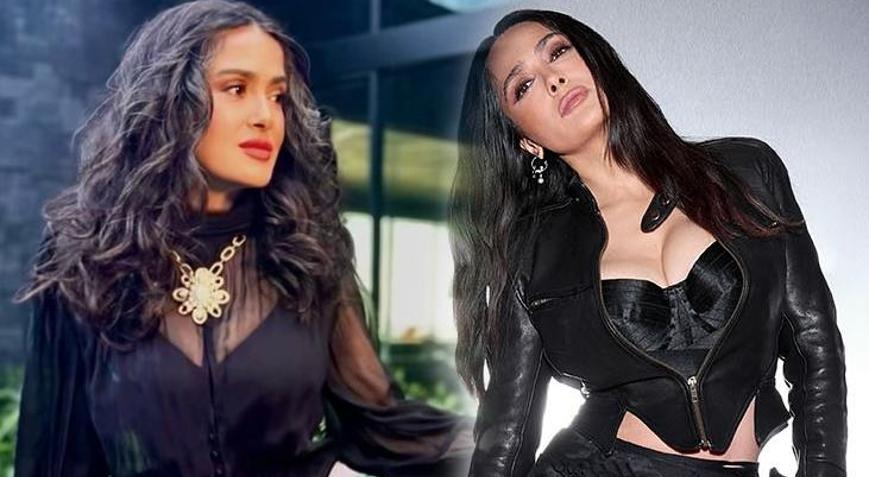 58 yaşında olduğuna kimse inanamıyor! Salma Hayek'ten bikinili pozlar ...