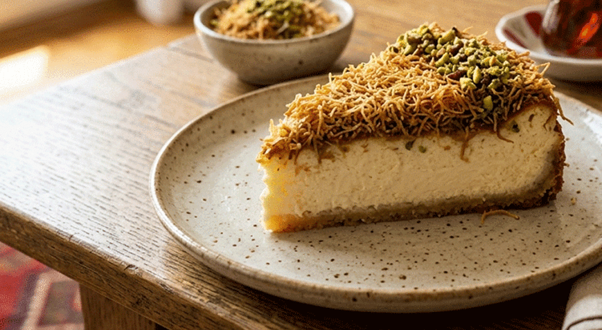 Çıtır Çıtır Bir Lezzet: Kadayıf Kaplamalı Cheesecake Tarifi