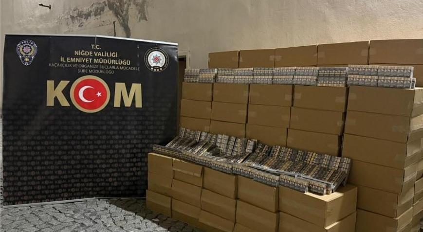 Niğde’de 50 bin paket kaçak sigara ele geçirildi - Niğde Ulukışla Haberleri